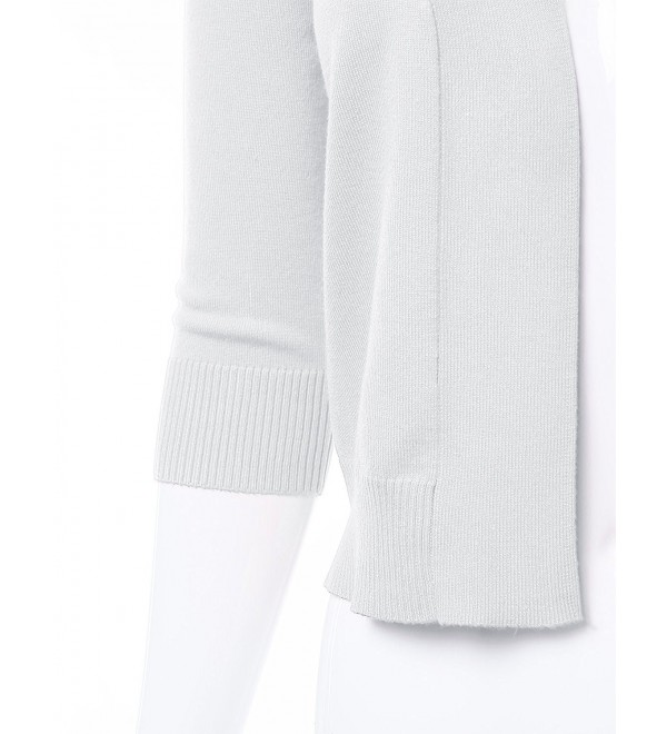Womens Classic 3 4 Sleeve Open Front Cropped Cardigan S Xl Fsw008