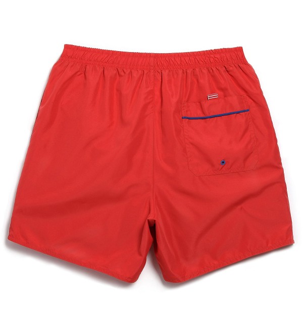 Mens Swim Trunks Solid Quick Dry Ulta Thin Beach Shorts With Mesh Liner
